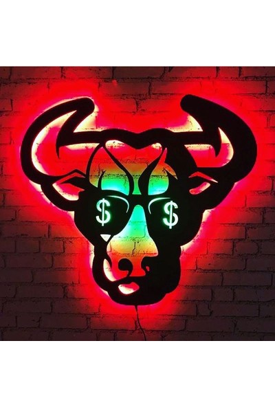 Bir2bir Hediyelik Ox Boss Ledli Duvar Süsü Mdf Tablo Duvar Aksesuarı Ahşap Tablo Bir2bir Hediyelik Ox Boss Ledli Duvar Süsü Mdf Tablo Duvar Aksesuarı Ahşap Tablo