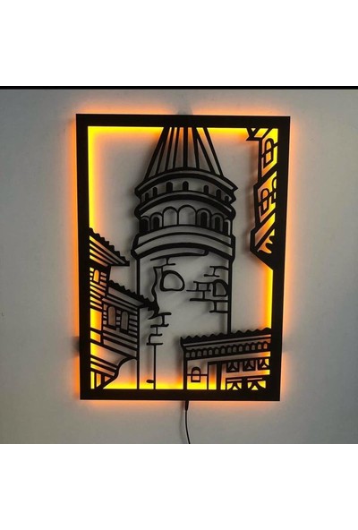 Bir2bir Hediyelik Galata Kulesi Ledli Duvar Süsü Mdf Tablo Duvar Aksesuarı Ahşap Tablo Bir2bir Hediyelik Galata Kulesi Ledli Duvar Süsü Mdf Tablo Duvar Aksesuarı Ahşap Tablo