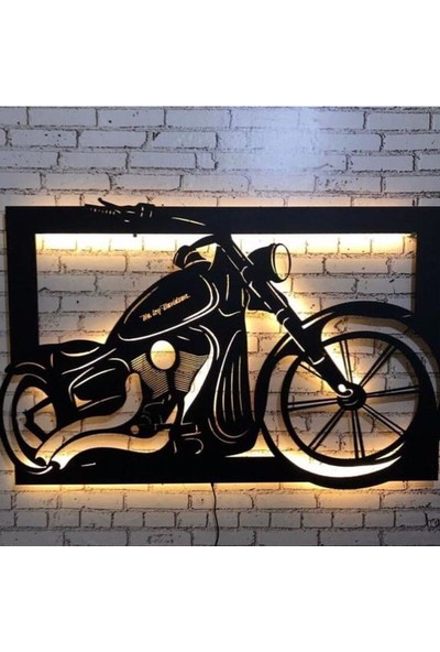 Bir2bir Hediyelik Motsiklet Ledli Duvar Süsü Mdf Tablo Duvar Aksesuarı Ahşap Tablo Bir2bir Hediyelik Motsiklet Ledli Duvar Süsü Mdf Tablo Duvar Aksesuarı Ahşap Tablo