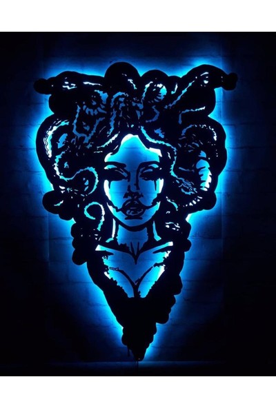 Bir2bir Hediyelik Medusa Ledli Duvar Süsü Mdf Tablo Duvar Aksesuarı Ahşap Tablo Bir2bir Hediyelik Medusa Ledli Duvar Süsü Mdf Tablo Duvar Aksesuarı Ahşap Tablo