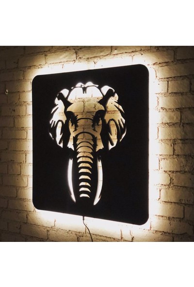 Bir2bir Hediyelik Fil Ledli Duvar Süsü Mdf Tablo Duvar Aksesuarı Ahşap Tablo Bir2bir Hediyelik Fil Ledli Duvar Süsü Mdf Tablo Duvar Aksesuarı Ahşap Tablo