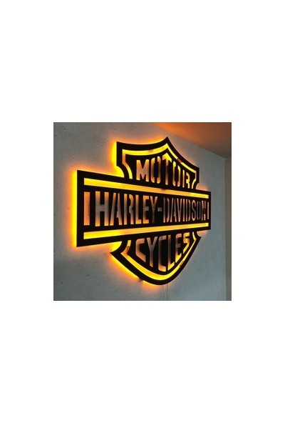 Bir2bir Hediyelik Harley Ahşap Tablo