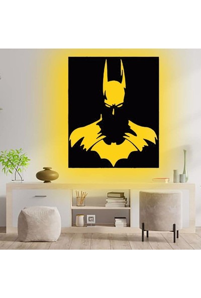 Bir2bir Hediyelik Batman Ledli Duvar Süsü Mdf Tablo Duvar Aksesuarı Ahşap Tablo Bir2bir Hediyelik Batman Ledli Duvar Süsü Mdf Tablo Duvar Aksesuarı Ahşap Tablo