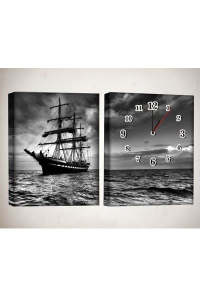 Escan Kanvas Tablo Saatler - 2 Parça - 2PTS15 Escan Kanvas Tablo Saatler - 2 Parça - 2PTS15