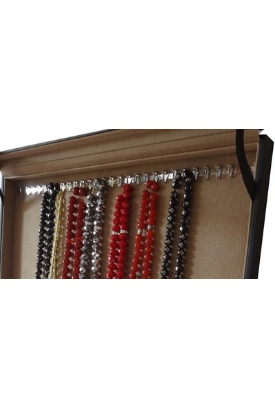 Aydın Dekor Metal Bir Metre Gümüş Renk Tesbih-Kolye-Bileklik Askısı (Aydındecor)