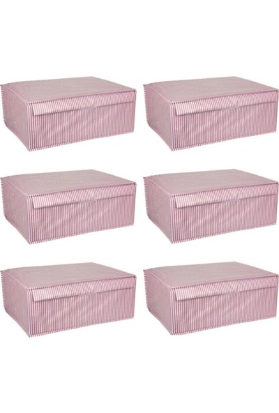 Tıkla Yolla 6 Adet Baza Içi Düzenleyici Kapaklı Organizer Kutu 50X40X19 cm