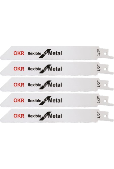 Okur 150 mm Tilki Kuyruğu Testere Bıçağı Metal Kesme Bıçağı S-922EF 5'li Okur 150 mm Tilki Kuyruğu Testere Bıçağı Metal Kesme Bıçağı S-922EF 5'li