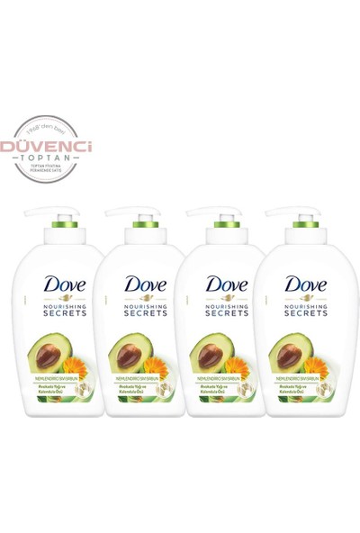 Düvenci Toptan Dove Avokado Yağı ve Kalendula Özlü Sıvı Sabun 500 ml 4' Lü Set Model 7 Düvenci Toptan Dove Avokado Yağı ve Kalendula Özlü Sıvı Sabun 500 ml 4' Lü Set Model 7