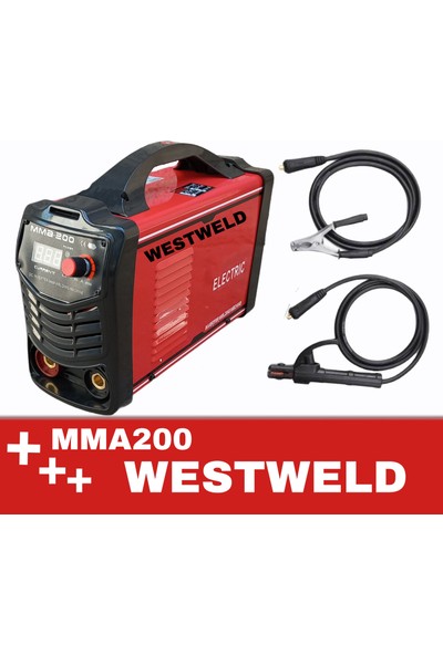 West Weld Westweld MMA200 Amp Invereter Kaynak Makinesi Dijital Göstergeli West Weld Westweld MMA200 Amp Invereter Kaynak Makinesi Dijital Göstergeli