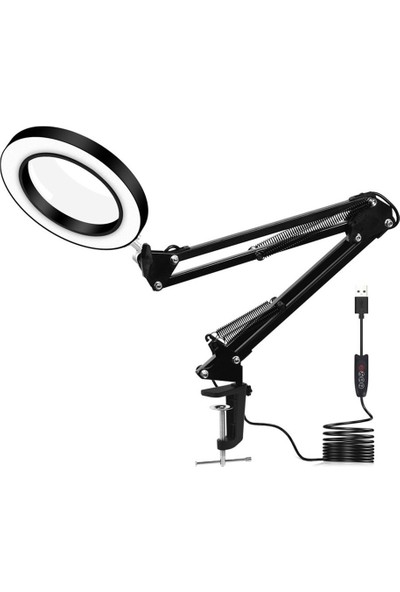 Valkyrie Katlanabilir Ayarlanabilir LED Işıklı Masaüstü Büyüteç Valkyrie Katlanabilir Ayarlanabilir LED Işıklı Masaüstü Büyüteç