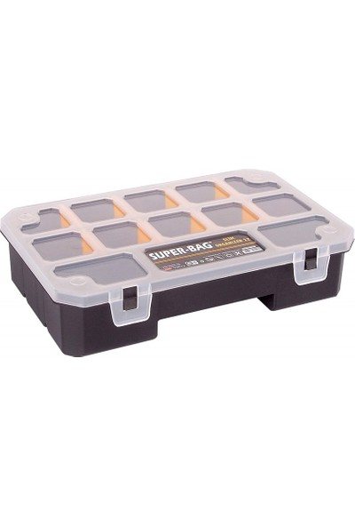 Hipaş Plastik – 12 Bölmeli Kapaklı Organizer Kutu – TK-2097 Hipaş Plastik – 12 Bölmeli Kapaklı Organizer Kutu – TK-2097