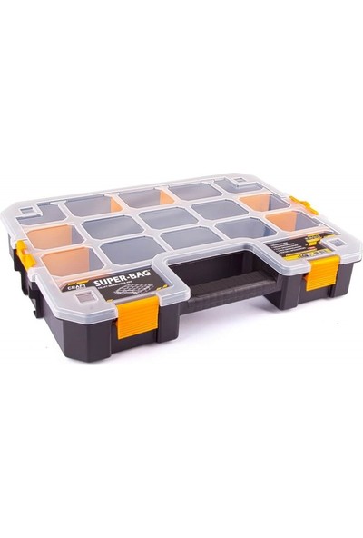 Hipaş Plastik – 17 Bölmeli Kapaklı Organizer Kutu – TK-5021 Hipaş Plastik – 17 Bölmeli Kapaklı Organizer Kutu – TK-5021