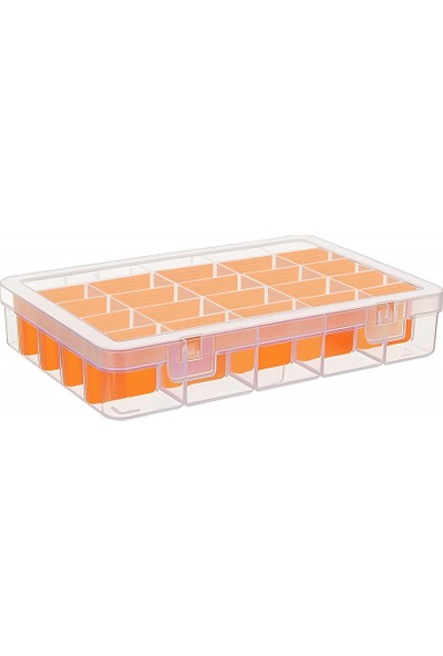 Hipaş Hipaş Plastik – 25 Bölmeli Kapaklı Organizer Kutu – TK-5048 Hipaş Hipaş Plastik – 25 Bölmeli Kapaklı Organizer Kutu – TK-5048