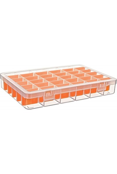 Hipaş Plastik – 36 Bölmeli Kapaklı Organizer Kutu – TK-5049 Hipaş Plastik – 36 Bölmeli Kapaklı Organizer Kutu – TK-5049