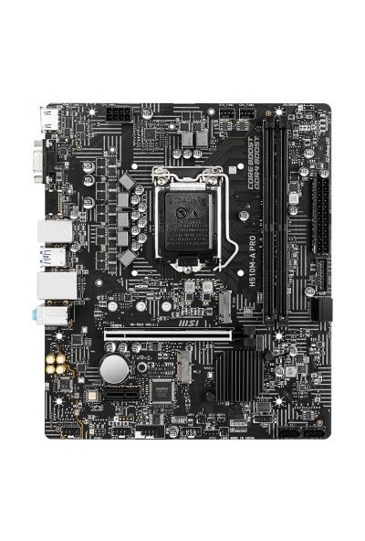 Msı H510M-A Pro Soket 1200 Ddr4 3200 Pcı-E Gen 4 ,m.2 Usb3.2 1x 1g Lan Matx Msı H510M-A Pro Soket 1200 Ddr4 3200 Pcı-E Gen 4 ,m.2 Usb3.2 1x 1g Lan Matx