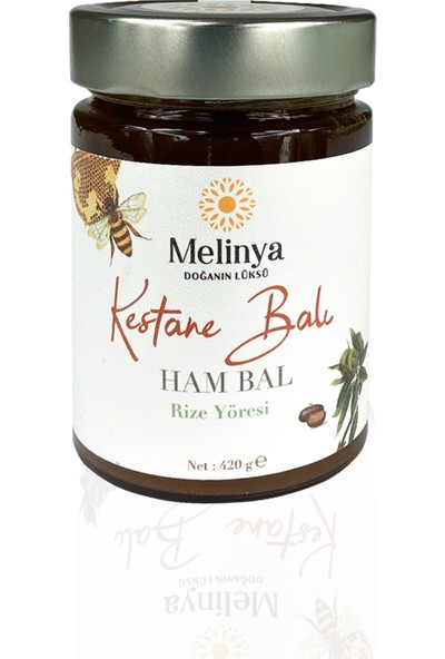 Melinya Hakiki Doğal Gerçek Ham Kestane Balı 420 Gr Melinya Hakiki Doğal Gerçek Ham Kestane Balı 420 Gr