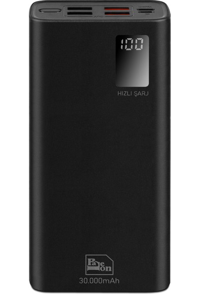 Paleon 30000 Mah PLO-PD32 Hızlı Şarj Type-C Powerbank Paleon 30000 Mah PLO-PD32 Hızlı Şarj Type-C Powerbank