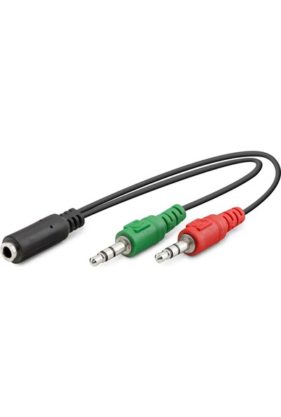 Hadron 2 Out Aux 20 cm Mikrofon ve Kulaklık To Aux Audio Kablo