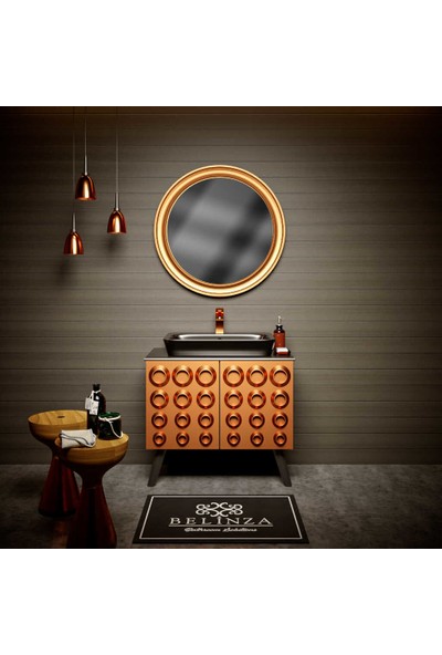 Belinza Armoni 100 cm Bakır Siyah Banyo Dolabı Boy Dolabı Istiyorum Belinza Armoni 100 cm Bakır Siyah Banyo Dolabı Boy Dolabı Istiyorum