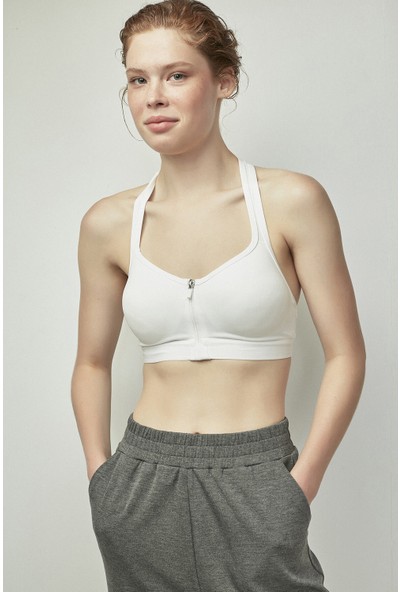 Penti Beyaz Push Up Spor Sütyeni