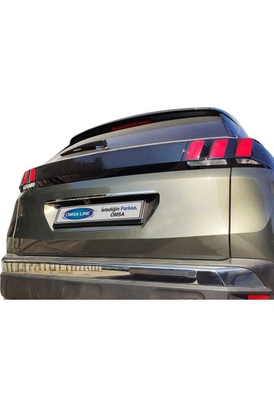 Omsaline Peugeot 3008 Krom Bagaj Çıtası (Plaka Üstü) 2016 ve Sonrası Omsaline Peugeot 3008 Krom Bagaj Çıtası (Plaka Üstü) 2016 ve Sonrası