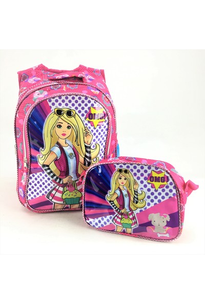 Lucky Bag Kız Çocuk Resimli ilkokul Ortaokul Öğrenci Okul Çantası