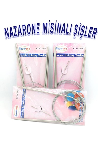 Nazarone 100CM Misinalı Şişler 7mm Nazarone 100CM Misinalı Şişler 7mm