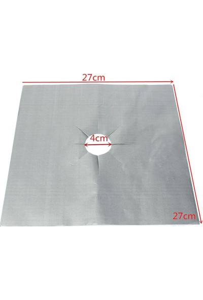 Aydınlı Ocak Koruyucu Folyo Yanmaz Yapışmaz 4'lü Gri Set