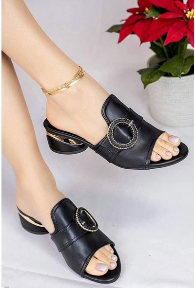 Subaşı 4,5 cm Topuklu Bayan Terlik