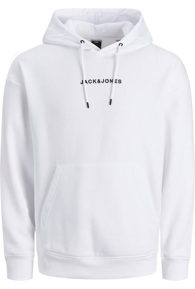 Jack & Jones 12192830_Jcomarco Sweat Hood Kapüşonlu Uzun Kollu Relaxed BaskılıBeyaz Erkek Sweatshir Jack & Jones 12192830_Jcomarco Sweat Hood Kapüşonlu Uzun Kollu Relaxed BaskılıBeyaz Erkek Sweatshir