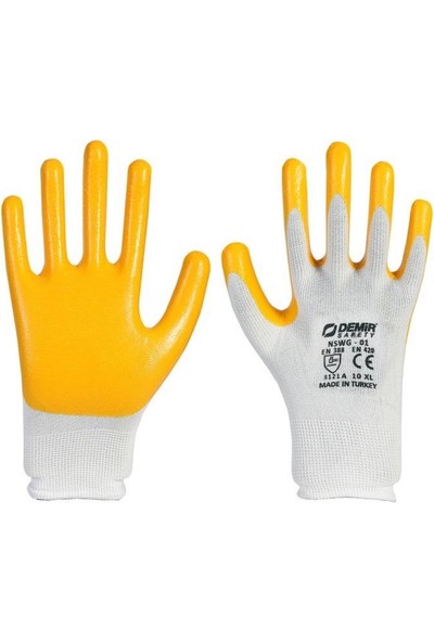 Demir Safety Sarı Çift Latex No 9 10 Inşaat Tarım Taşıma Hafif Sanayi Paketleme Montaj Otomotiv Eldiveni Boy 10 Polyester Iplikten Örme ve Latex Lateks Kaplama Iş Eldiveni Demir Safety Sarı Çift Latex No 9 10 Inşaat Tarım Taşıma Hafif Sanayi Paketleme Montaj Otomotiv Eldiveni Boy 10 Polyester Iplikten Örme ve Latex Lateks Kaplama Iş Eldiveni