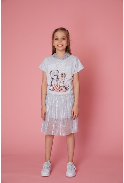 Little Star Kız Çocuk Ayıcıklı Elbise