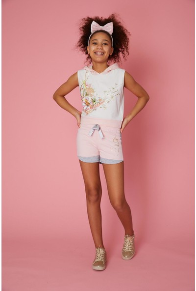 Little Star Littlestar Kız Çocuk Garnili Şort