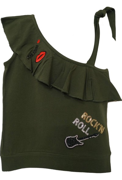 Little Star Littlestar Kız Çocuk Tek Omuz Rock 'n Roll Body