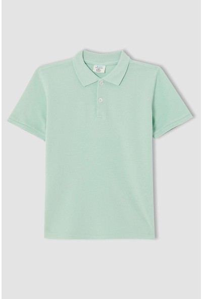 Defacto Erkek Çocuk Basic Polo Yaka Kısa Kollu Tişört V8011A621HS
