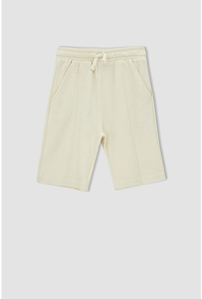 DeFacto Erkek Çocuk Esnek Belli Bermuda Şort V6791A621HS
