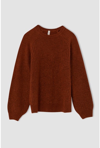 DeFacto Kız Çocuk Regular Fit Triko Kazak R1952A621AU