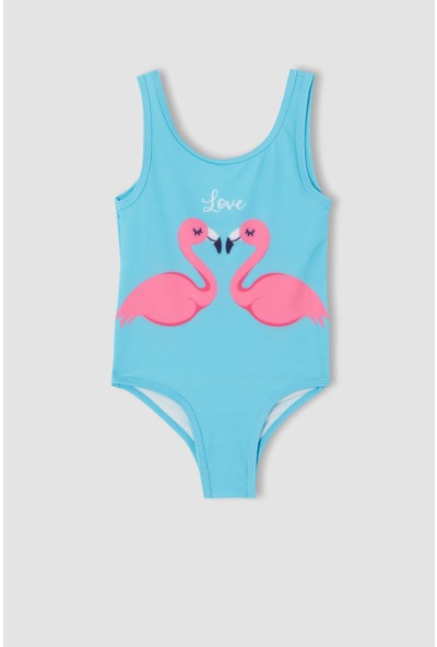 Defacto Kız Bebek Flamingo Baskılı Esnek Dokulu Mayo V7463A221SM Defacto Kız Bebek Flamingo Baskılı Esnek Dokulu Mayo V7463A221SM
