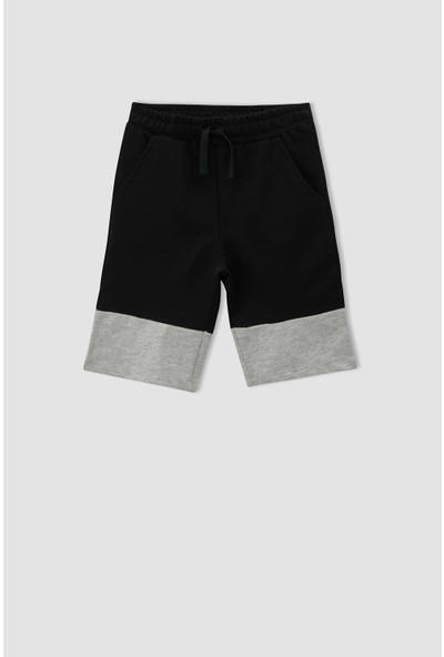 Defacto Erkek Çocuk Esnek Belli Renk Bloklu Bermuda Şort V6198A621HS Defacto Erkek Çocuk Esnek Belli Renk Bloklu Bermuda Şort V6198A621HS