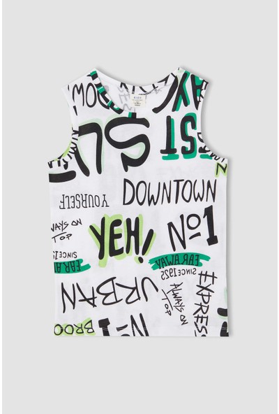 Defacto Erkek Çocuk Desenli Atlet V1232A621SM