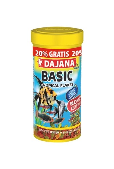 Dajana Basic Tropical Flakes Pul Yem 250 ml + 50 ml Promosyon 60 gr Dajana Basic Tropical Flakes Pul Yem 250 ml + 50 ml Promosyon 60 gr