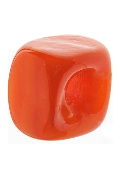 Çağrı Gümüş Turuncu Renkli Avşar Nazar Göz Boncuğu Süryani Gözü Kolye Ucu Cam El Işi Uç Kolye 1 Adet 3 mm Delikli