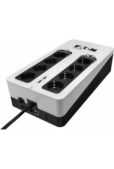 Eaton 3S 850 DIN UPS 850 VA+ Dahili Akım Korumalı Priz( 8'li Schuko)