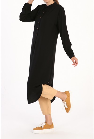 ALLDAY Yarım Patlı Viskon Tunik