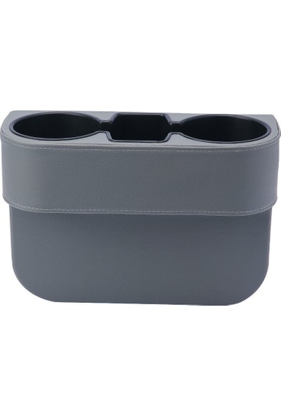 Techmaster Araç Için Koltuk Yanı Arası Deri Bardak Bardaklık Tutucu Gri Techmaster Araç Için Koltuk Yanı Arası Deri Bardak Bardaklık Tutucu Gri