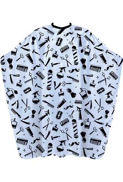 Kralpro Penuar Kuaför Berber Traş Saç Kesim Önlüğü Örtüsü 120X150 Xl Ebat NO21