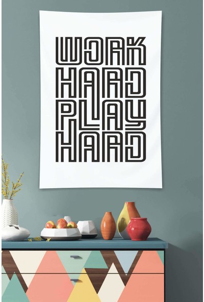 Pikself Play Hard Duvar Örtüsü (40 x 60 Cm)