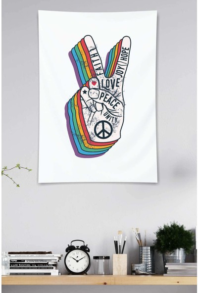 Pikself Peace Duvar Örtüsü (60 x 40 Cm)