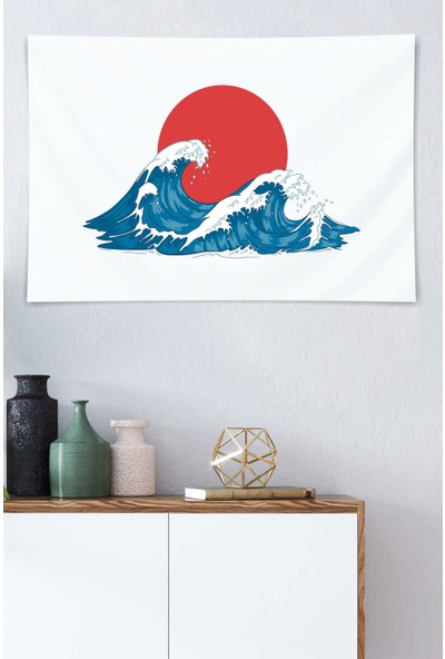 Pikself The Great Wave Duvar Örtüsü (60 x 40 Cm) Pikself The Great Wave Duvar Örtüsü (60 x 40 Cm)