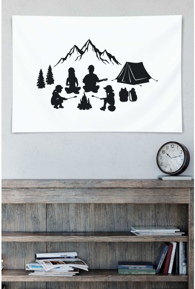Pikself Family Camping Duvar Örtüsü (60 x 40 Cm)